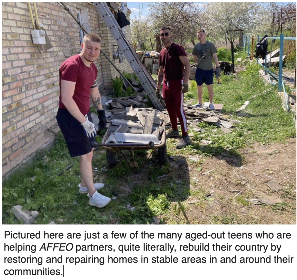 Aged-Out Orphans Helping Rebuild Ukraine | A Family for Every Orphan